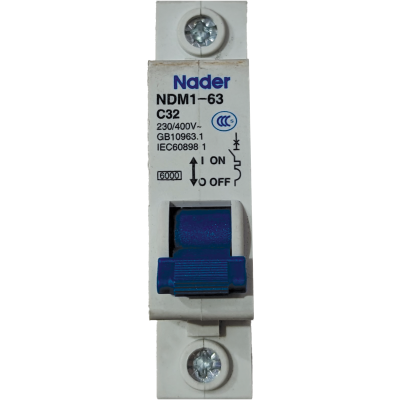 Nader NDB1 circuit breaker 32A-63 1 Pole