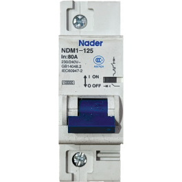Nader NDB1 circuit breaker 80A-125 1 Pole