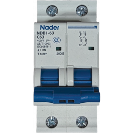 Nader NDB1 circuit breaker 63A-63 2 Pole